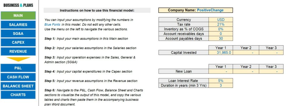 Life Coach Business Plan Template Word - Life Coach Financial Plan Excel