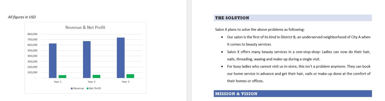 Beauty Salon Business Plan Template - Beauty Salon Financial Plan