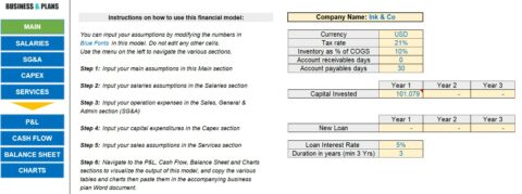 Tattoo Shop Business Plan Template - Tattoo Shop Financial Plan Excel